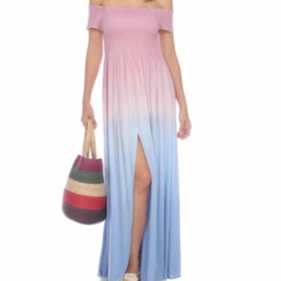 Raviya | Swim | Raviya Womens Pink Tie Dye Midi Dress Cover Up Slit ...